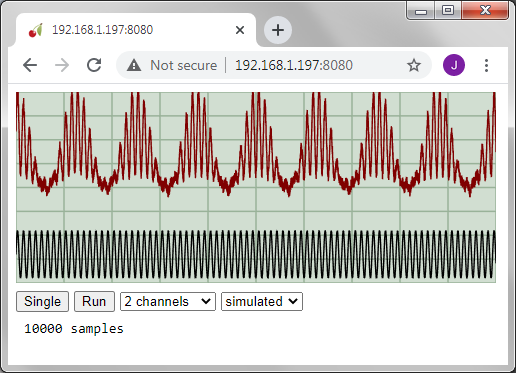 Remote oscilloscope display using WebGL – Lean2