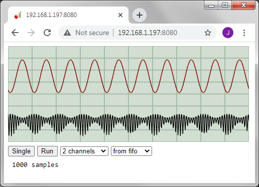 Remote oscilloscope display using WebGL – Lean2